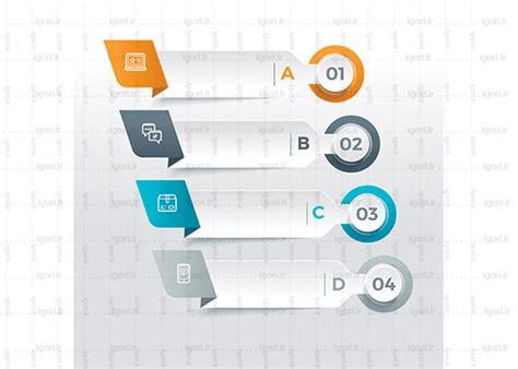 اینفوگرافیک خام و بدون متن کاملا آماده ایگوری گرافیک مرکز خرید فایل
