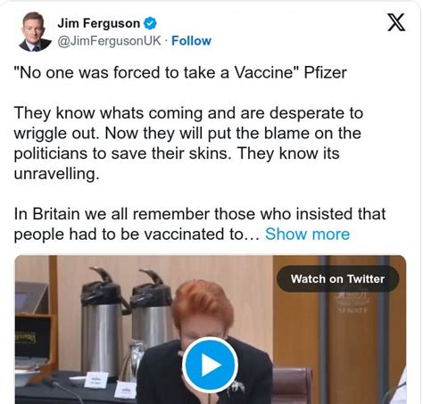 Pfizer No One Was Forced To Take A Vaccine