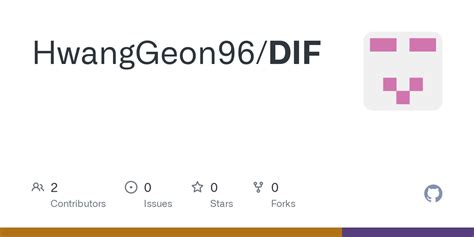 Github Hwanggeon96dif