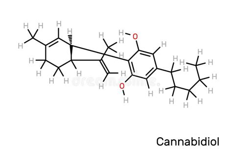 Cannabidiol Cbd大麻分子式 也corel凹道例证向量 向量例证 插画 包括有 向量 化学 138433308