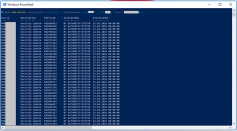 Powershell Show Patches Installed At Ruby Osborne Blog