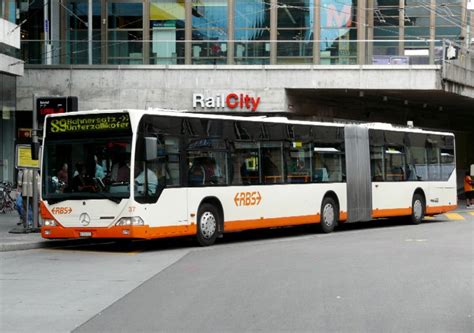 RBS Mercedes Citaro Nr BE Unterwegs Als Bahnersatz Vor Dem Bahnhof Von Bern Am