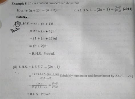 Example 8 If N Is A Natural Number Then Show That I N N 1 N 2 N