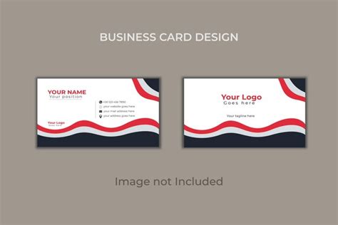 현대 비지니스 카드 디자인 템플릿 프리미엄 벡터