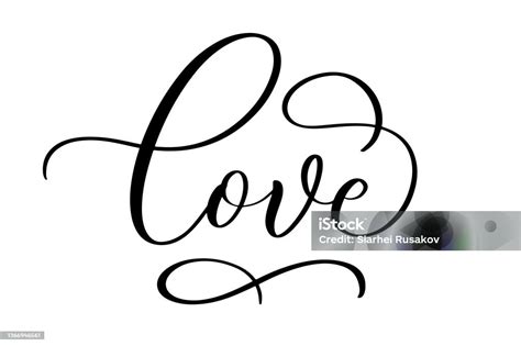 사랑 포스터 카드 배너 발렌타인 데이 결혼식 티셔츠 티셔츠에 대한 연속 레터링 라인 스크립트 필기체 비문 결혼식에 대한 스톡 벡터 아트 및 기타 이미지 Istock