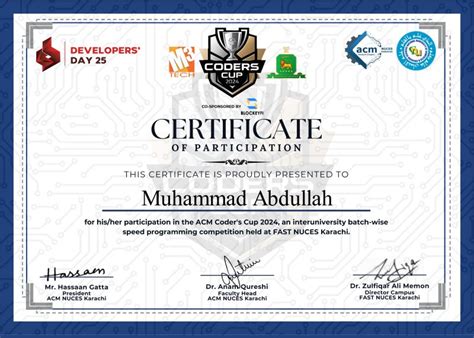 Muhammad Abdullah On Linkedin Acmcoderscup2024 Fastnuces