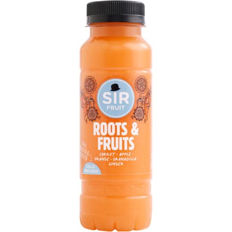 Sir Fruit Cold Pressed Carrot Juice 250ml Fresh Fruit Juice Juices