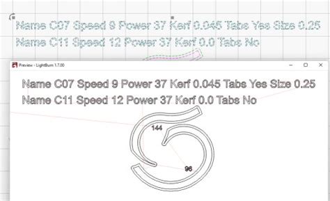 Using Cut Data For Variable Text From The Lightburn Project File Tips And Tricks Lightburn