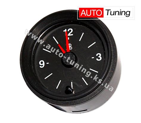 Часы электромеханические бесшумные с подсветкой на ВАЗ 2106, 12V, Black ...
