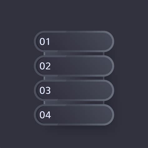 Premium Vector Steps Progress Bar Design In Dark