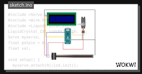 servo potméter Wokwi ESP32 STM32 Arduino Simulator