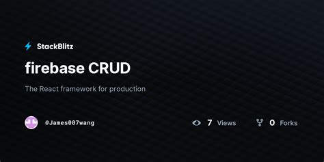 firebase crud stackblitz