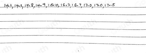Solved List The Data In The Following Stem And Leaf Plot The Leaf Represents The Tenths Digit