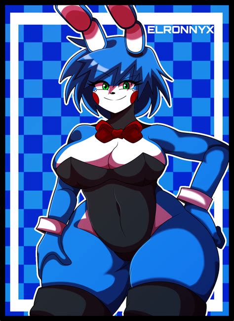 Rule 34 1girls Anthro Artist Name Big Breasts Black Legwear Blue Fur Blue Hair Bonnie Fnaf