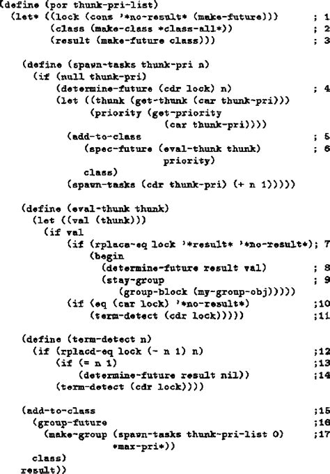 figure 1 from speculative computation in multilisp semantic scholar