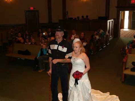 Sasha And Dad Walking Down The Aisle