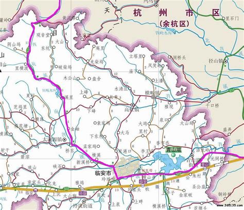 临安市行政区划图 中国旅游资讯网365135
