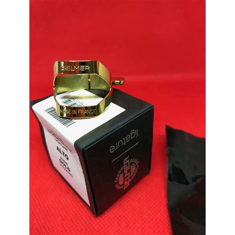 Selmer Gold Lacquer Alto Mouthpiece Ligature And Cap Ref 317sold