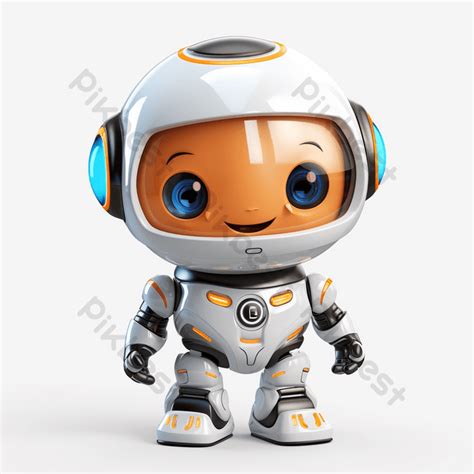 귀여운 로봇 일러스트 Png Psd 무료 다운로드 Pikbest
