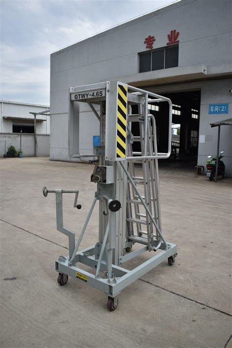 Wholesale Aluminum Alloy Manual Lifting Work Platform Gtwp Suppliers