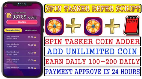 Spin Tasker App Script Spin Tasker Coin Adder Script Spin Tasker