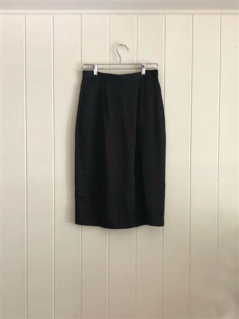 Black Floral Jacquard Skirt