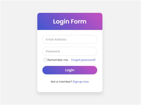 Login Form With Floating Label Animation Using Only Html And Css By