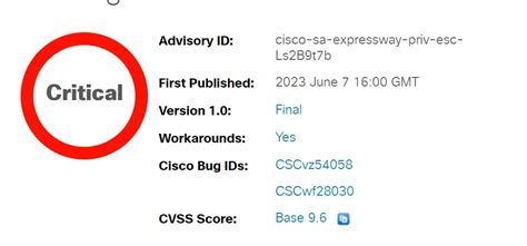 Cve 2023 20105 Critical Security Flaw In Cisco Expressway Series And