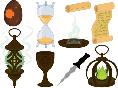 Witchcraft And Magic Items Collection Vector Illustration 15364979