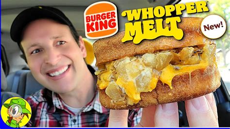 Burger King® 🍔👑 Whopper® Melt Review 🍔🧀🧅 ⎮ Peep This Out 🕵️‍♂️ Youtube