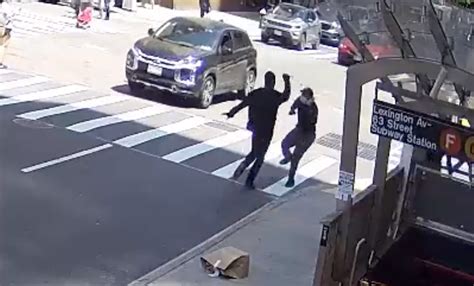 Nyc Crime Crisis Shocking Video Shows Man Randomly Stabbed In