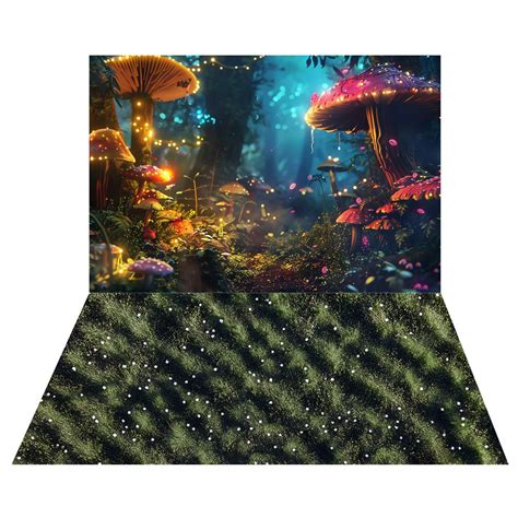 Mystical Spring Forest Backdrop Grass Floor Backdrop Lxx2 28