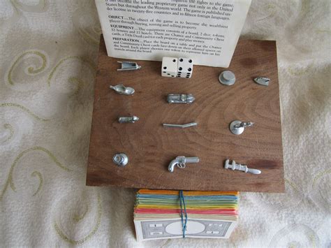 Vintage Monopoly Tokens For Using To Play The Game Of Monopoly They Are