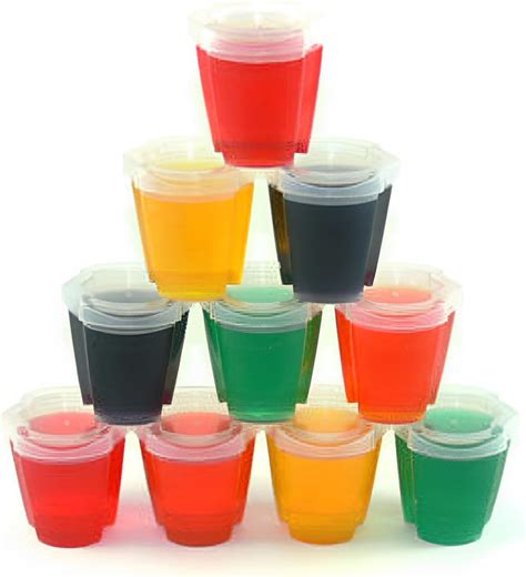 50 Ez Squeeze Jello Shot Cups With Lids 2 Oz Max Capacity