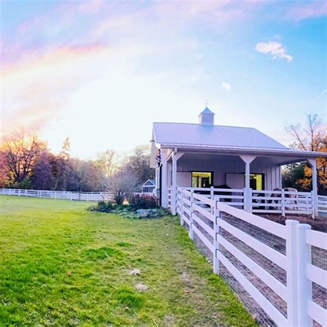 A 3 Stall Barn For Horses And Entertaining Outside Of Chicago Stable