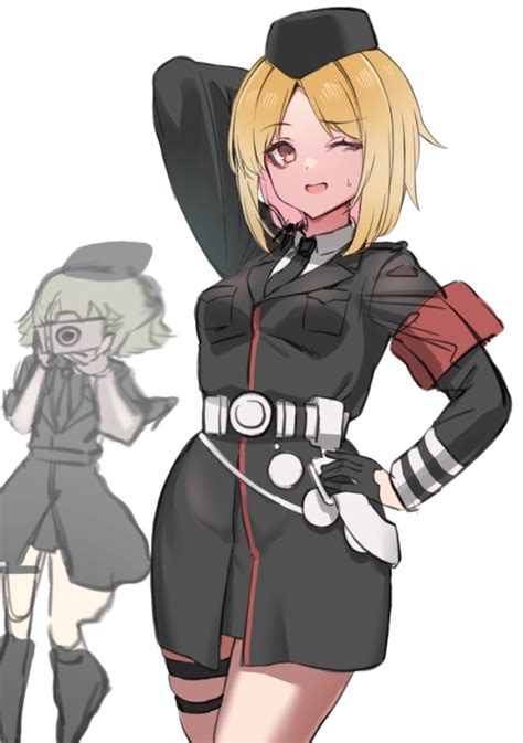 Mp40 And Mp41 Girls Frontline Drawn By Toryufufu Danbooru