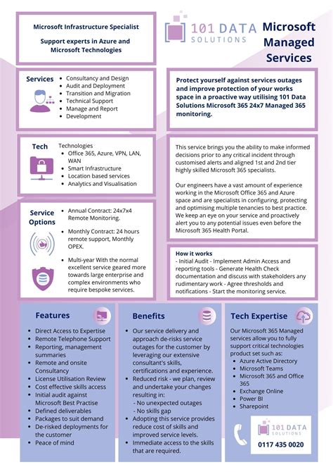 Managed Services One Pager 101 Data Solutions