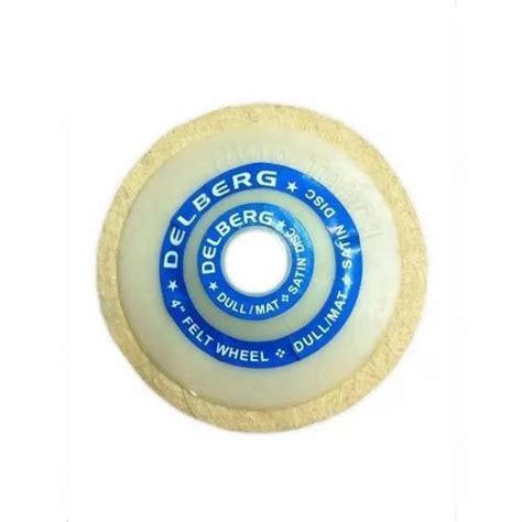 Satin 4 Inch White Non Woven Felt Polishing Wheels At 40 Piece In Mumbai