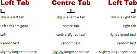 Tabs In Word