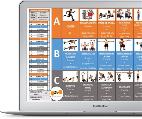 Rutina De Entrenamiento Personalizada Rutina Virtual