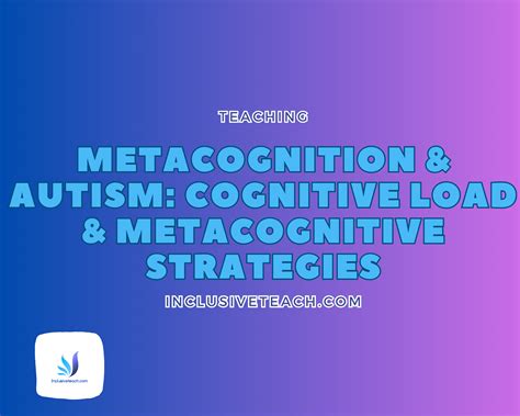 Metacognition And Autism Cognitive Load And Metacognitive Strategies