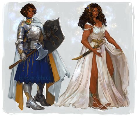 Kii W Design Commission Of Veeda A Half Elf Paladin And