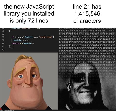 Least Bloated Npm Package ProgrammerHumor Io