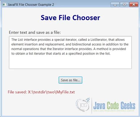 Javafx Filechooser Example Java Code Geeks