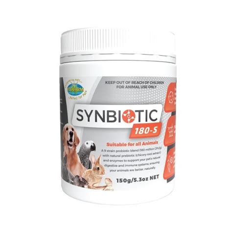 Vetafarm Synbiotic 180-S Probiotic for Dogs, Cats, Pets & Animals