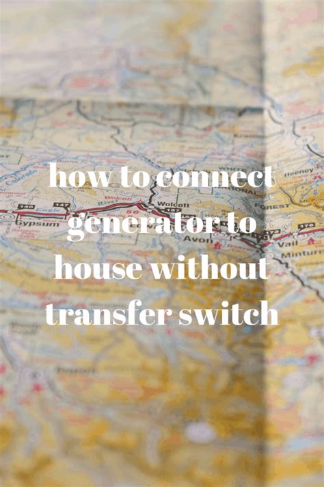 How To Connect Generator To House Without Transfer Switch Generators Zone