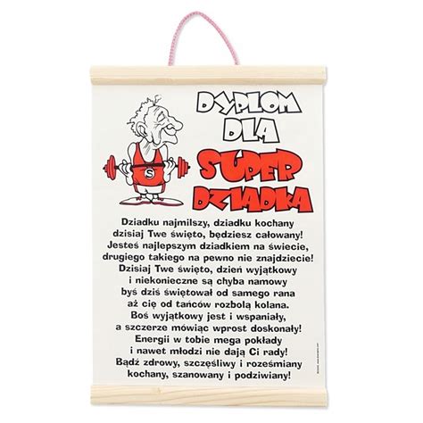 Dyplom z życzeniami dla Dziadka na Urodziny oficjalne archiwum Allegro