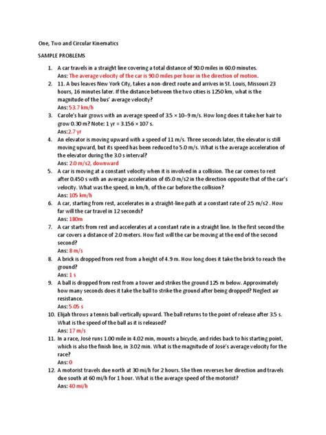 One Two Rotational Kinematics Review Download Free Pdf Speed