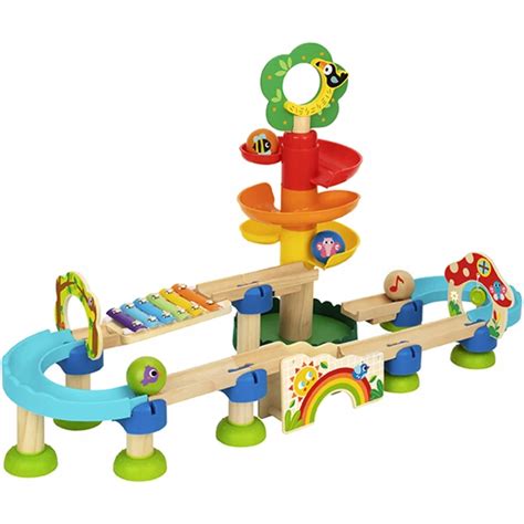 Tooky Toy Drewniany Muzyczny Tor Kulkowy Kulodrom 15136229525 Allegro Pl