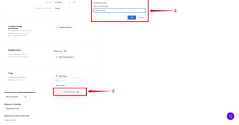 Study Tags Panelfox Documentation